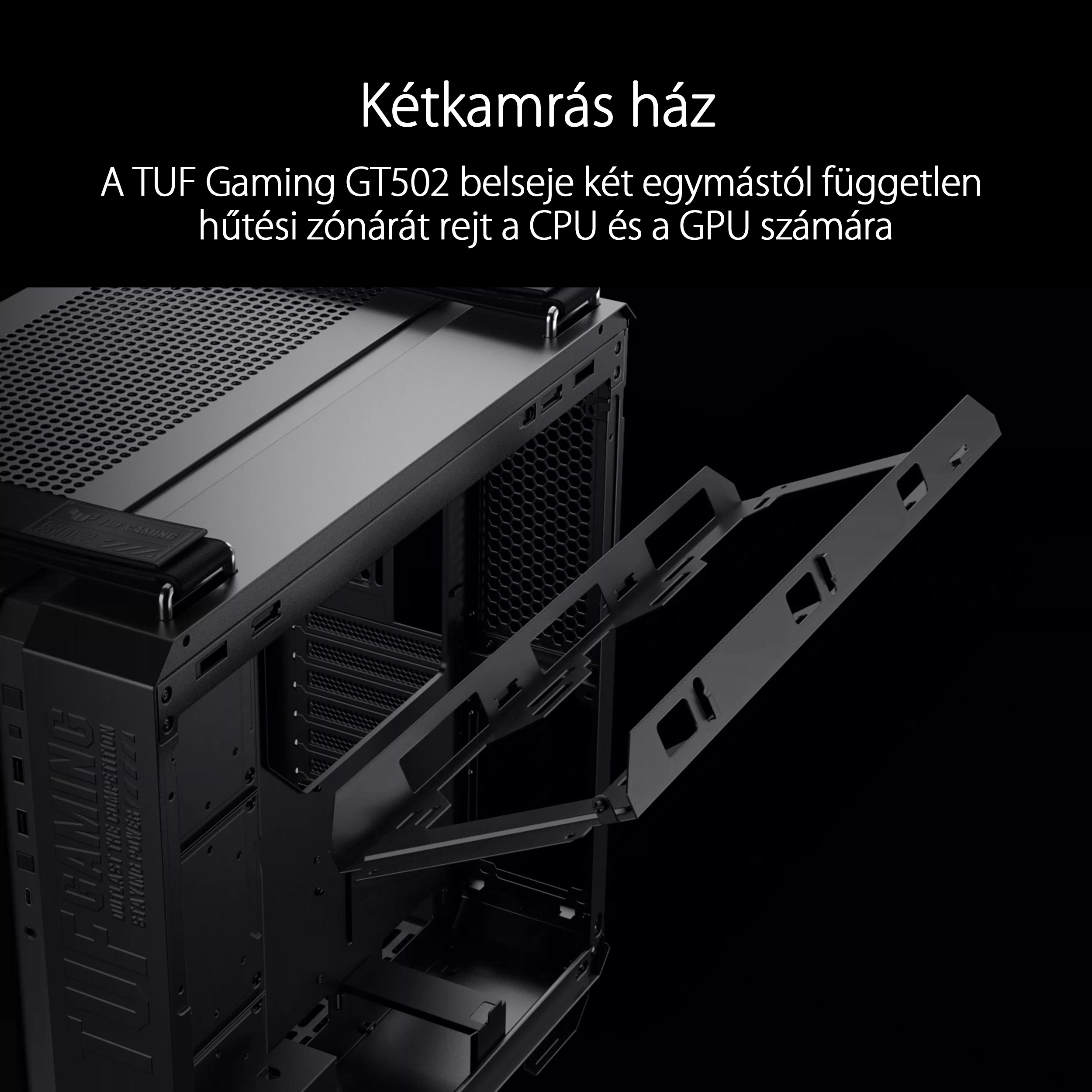 ASUS TUF Gaming GT502 táp nélküli ablakos ház (90DC0090-B09000)